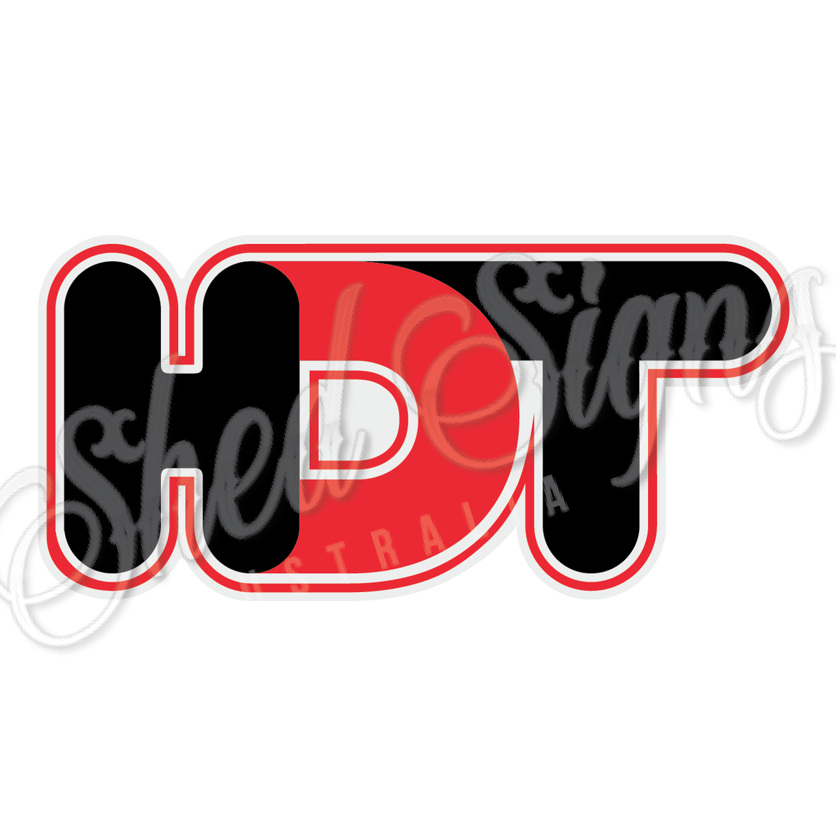 HDT Badge - 3D Acrylic Laser Cut Sign. – Shed Signs Aus